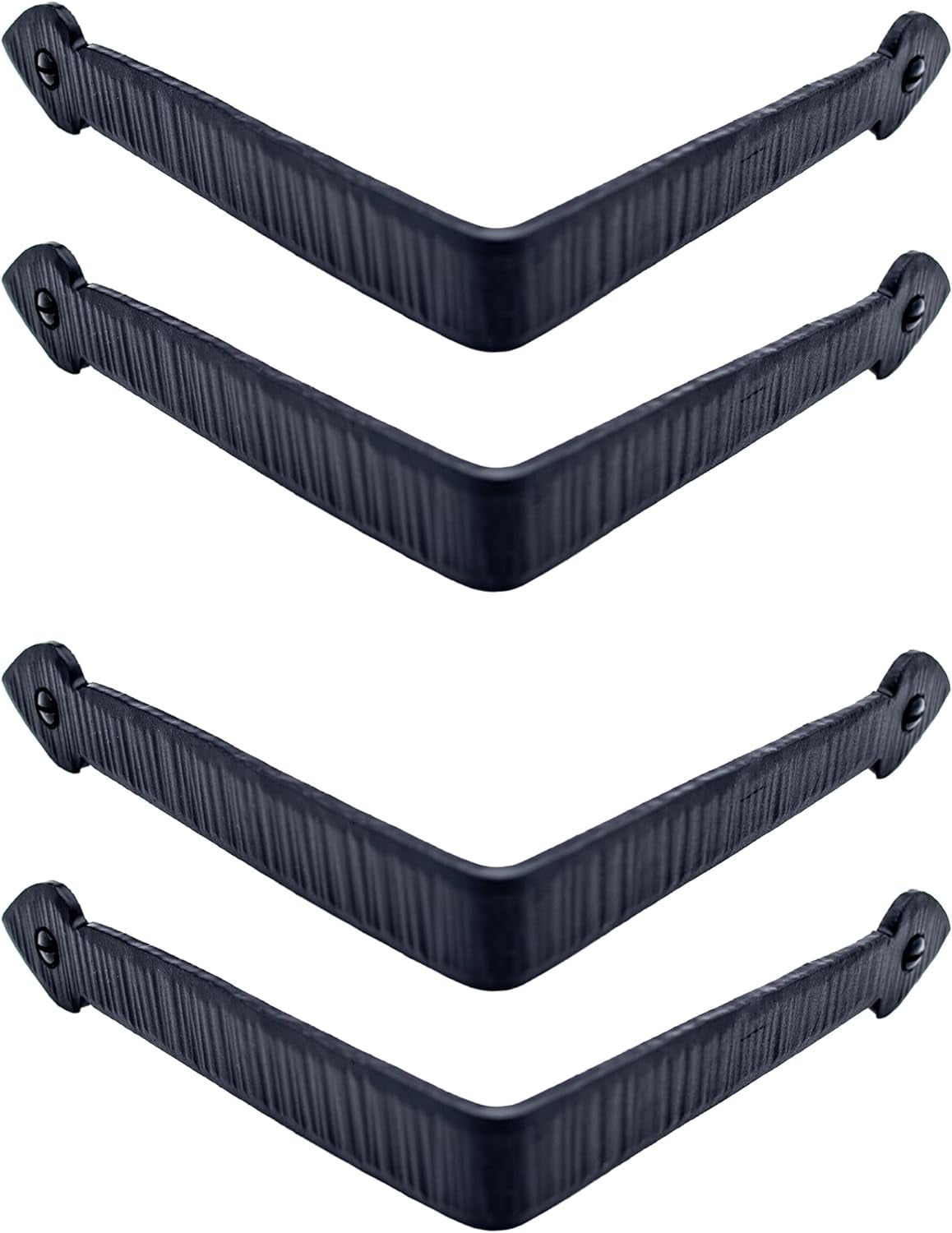 4 Pack - 6" Metal Corner Bracket for Furniture - Black - Handmade ...