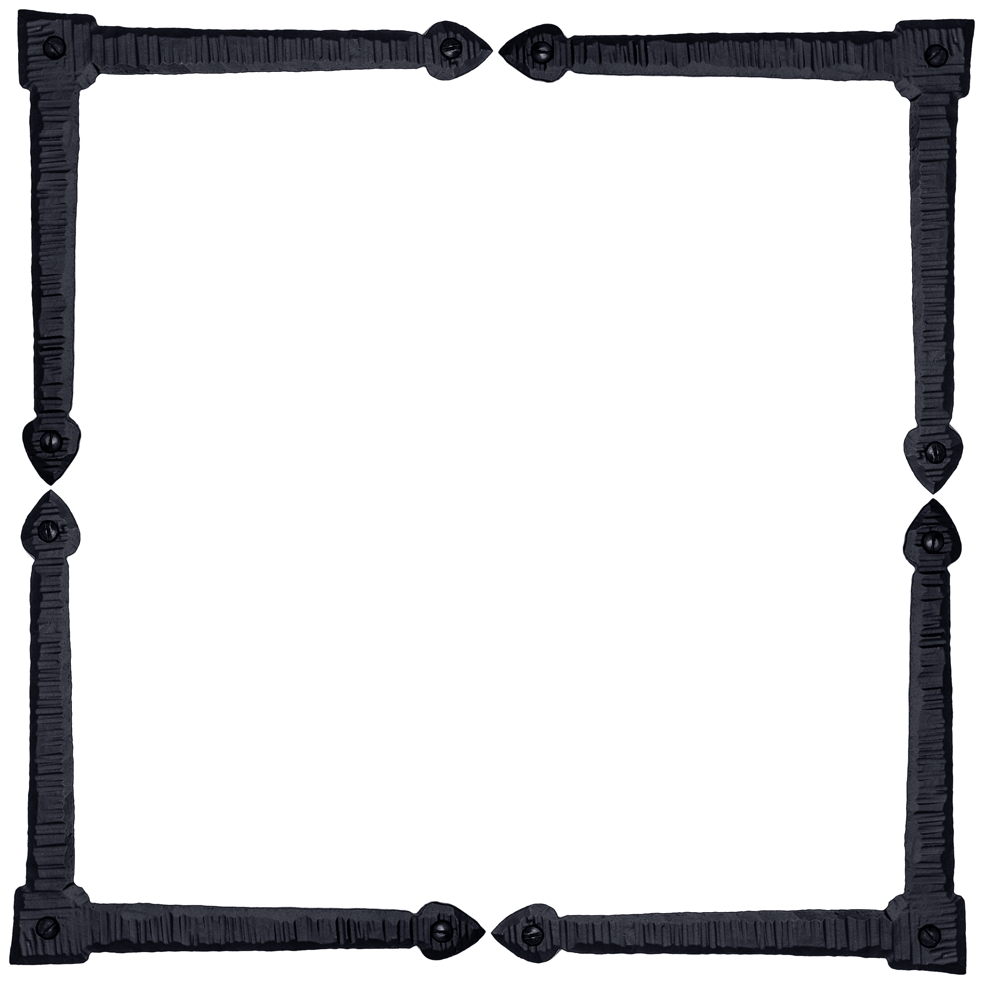 4 Pack 6 inch Decorative Corner Brackets Black L Bracket Decorative ...