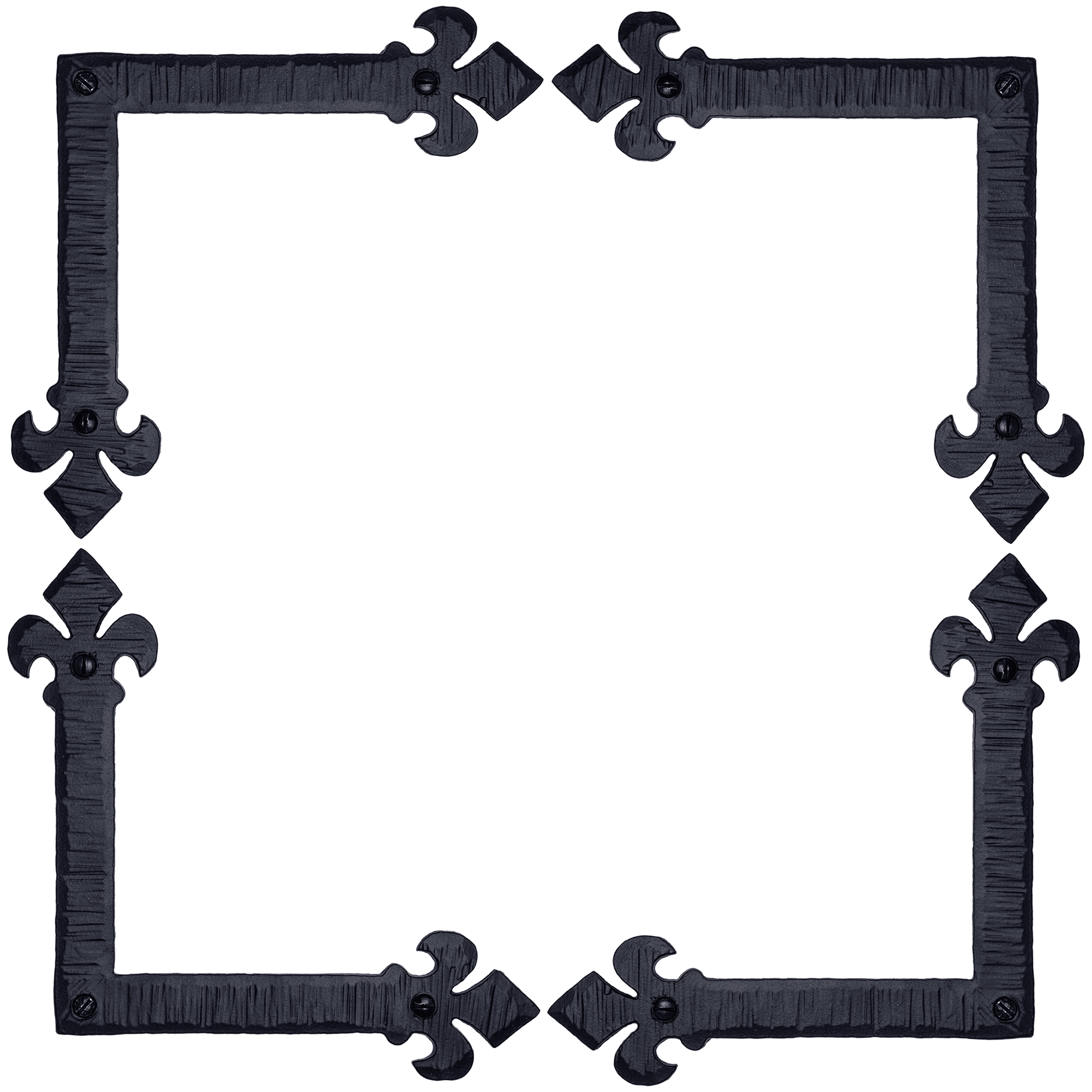 4 Pack 6 inch Decorative Corner Brackets Black L Bracket Decorative ...