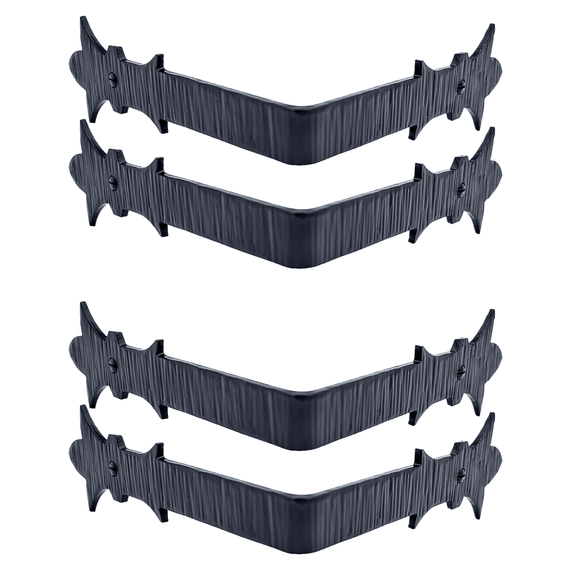 4 Pack 6 inch Metal Corner Protector - Black - Furniture Corner ...