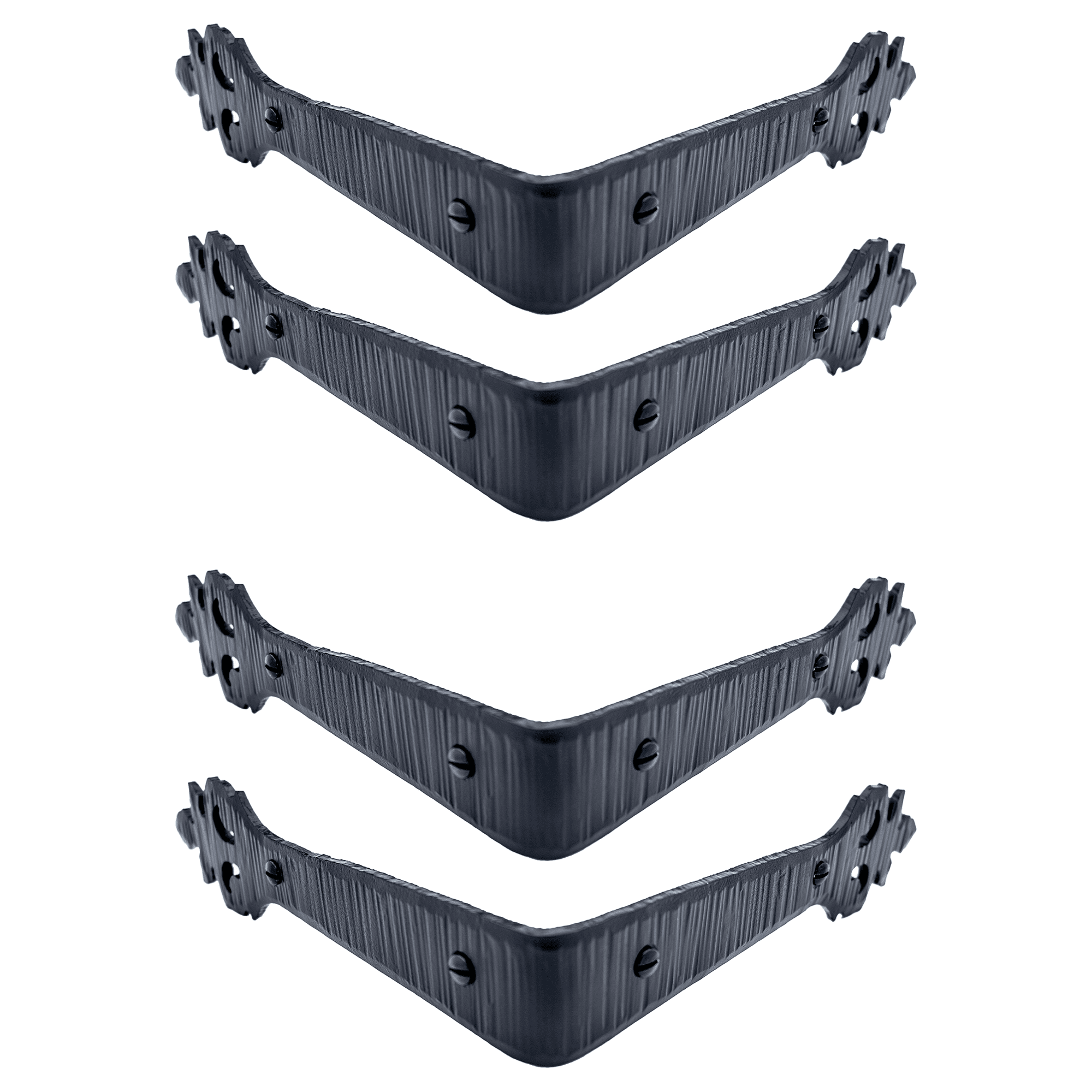 4 Pack 6 inch Metal Corner Protector - Black - Furniture Corner ...