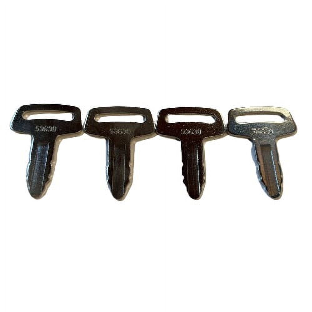 4 Pack 68# 53630 RC101-53630 Keys for Kubota Loader & Excavator ...