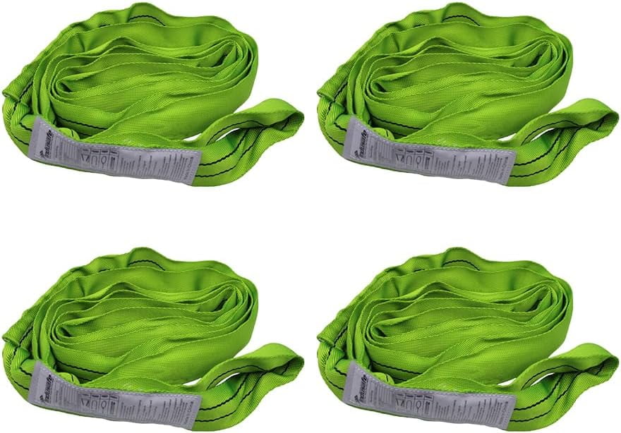 4 Pack 6FT Endless Round Slings, 2” Spanset Round Slings, Polyester ...