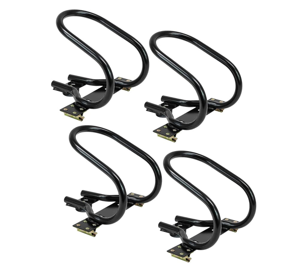 (4 Pack) 7" Motorcycle Wheel Chock Steel for E-Track/X-Track System ...