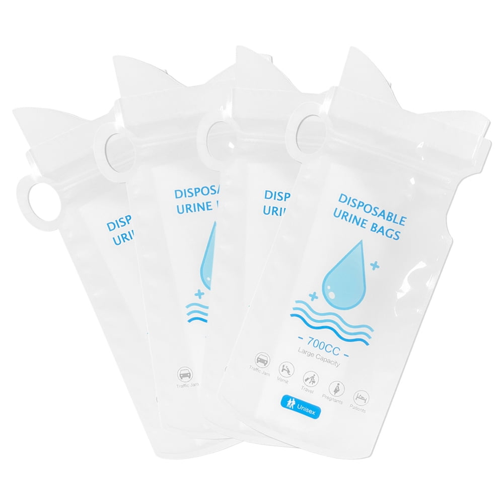 4 Pack 700ml Emergency Urine Pee Container, Portable Car Urine Bag ...