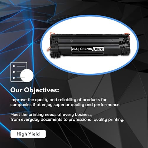 4 Pack 79A Black Toner Cartridge: Compatible Replacement for HP 79A ...