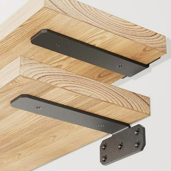 4 Pack 8" Floating Shelf Bracket, Shelves Brackets, Wood Shelving Brackets Hardware - Heavy Duty ...