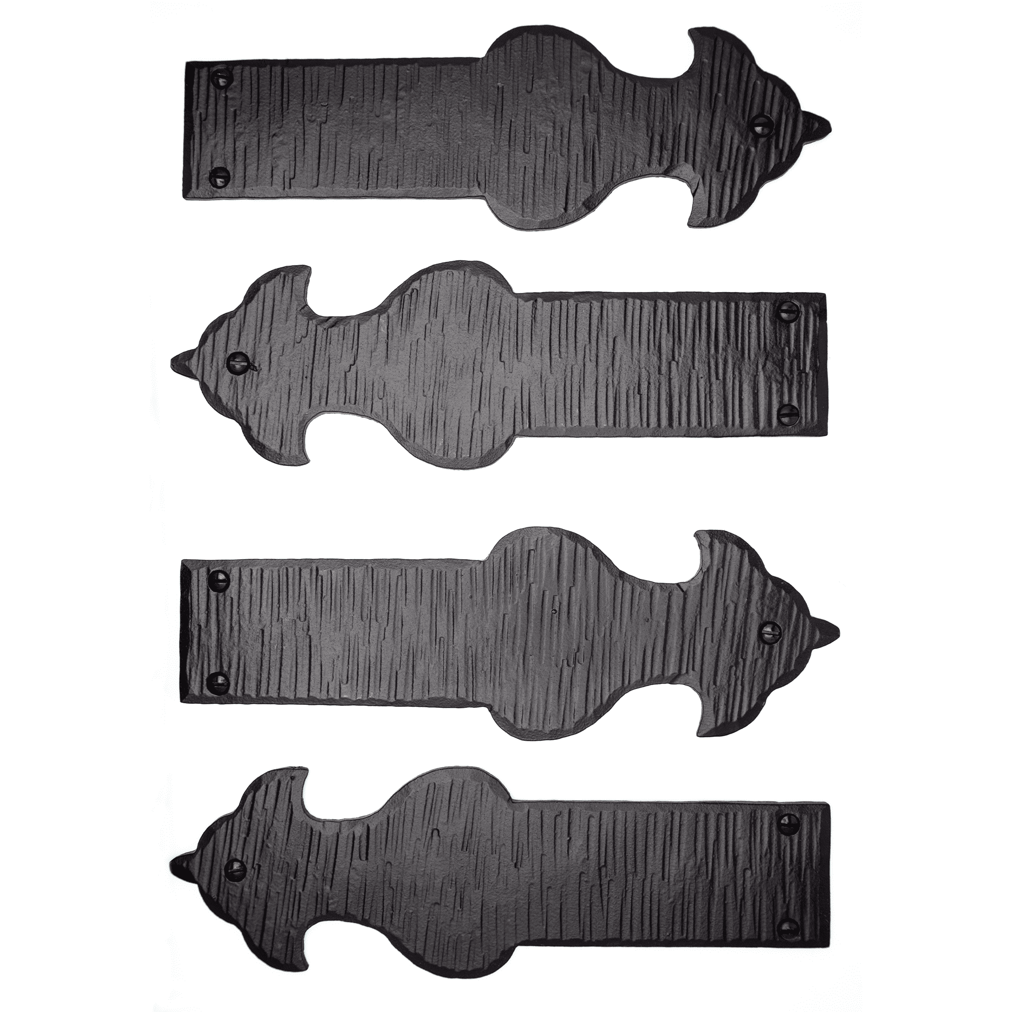 4 Pack 8.5 inch Faux Door Hinges Black Decorative Strap Hinge Wrought ...