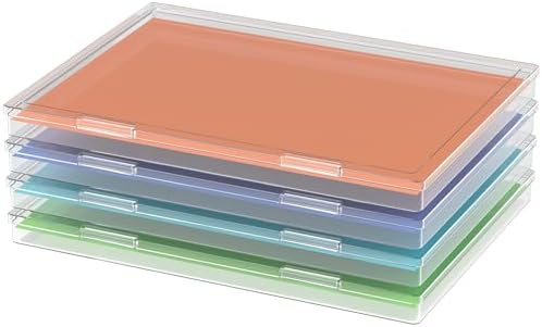 4-Pack 8.5"x11" Paper Organizer Storage for A4 Paper, Clear Scrapbook ...