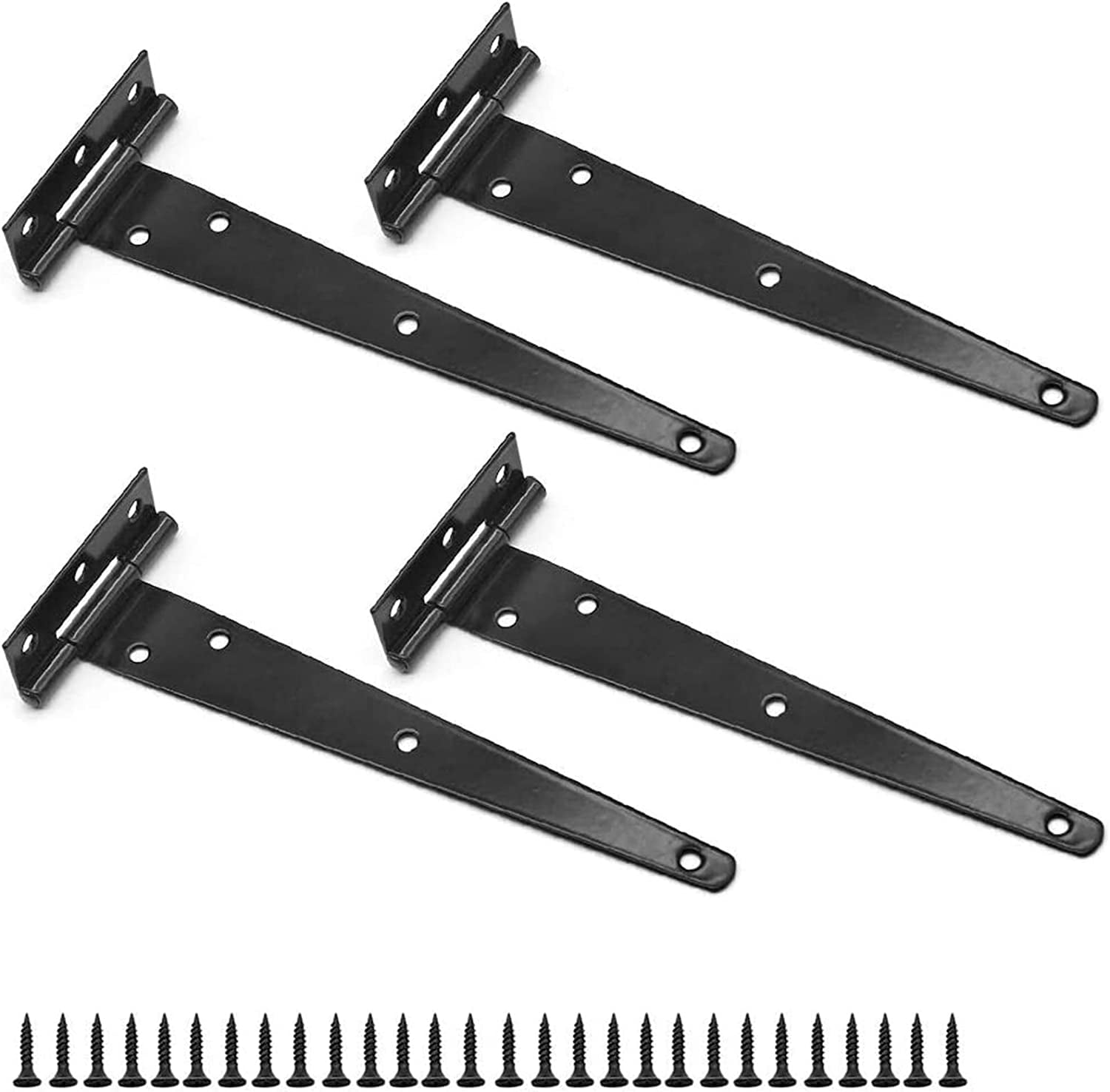 4 Pack 8 Inch T-Shaped Hinge, T-Shaped Hinge, Triangular Hinge, Slotted ...