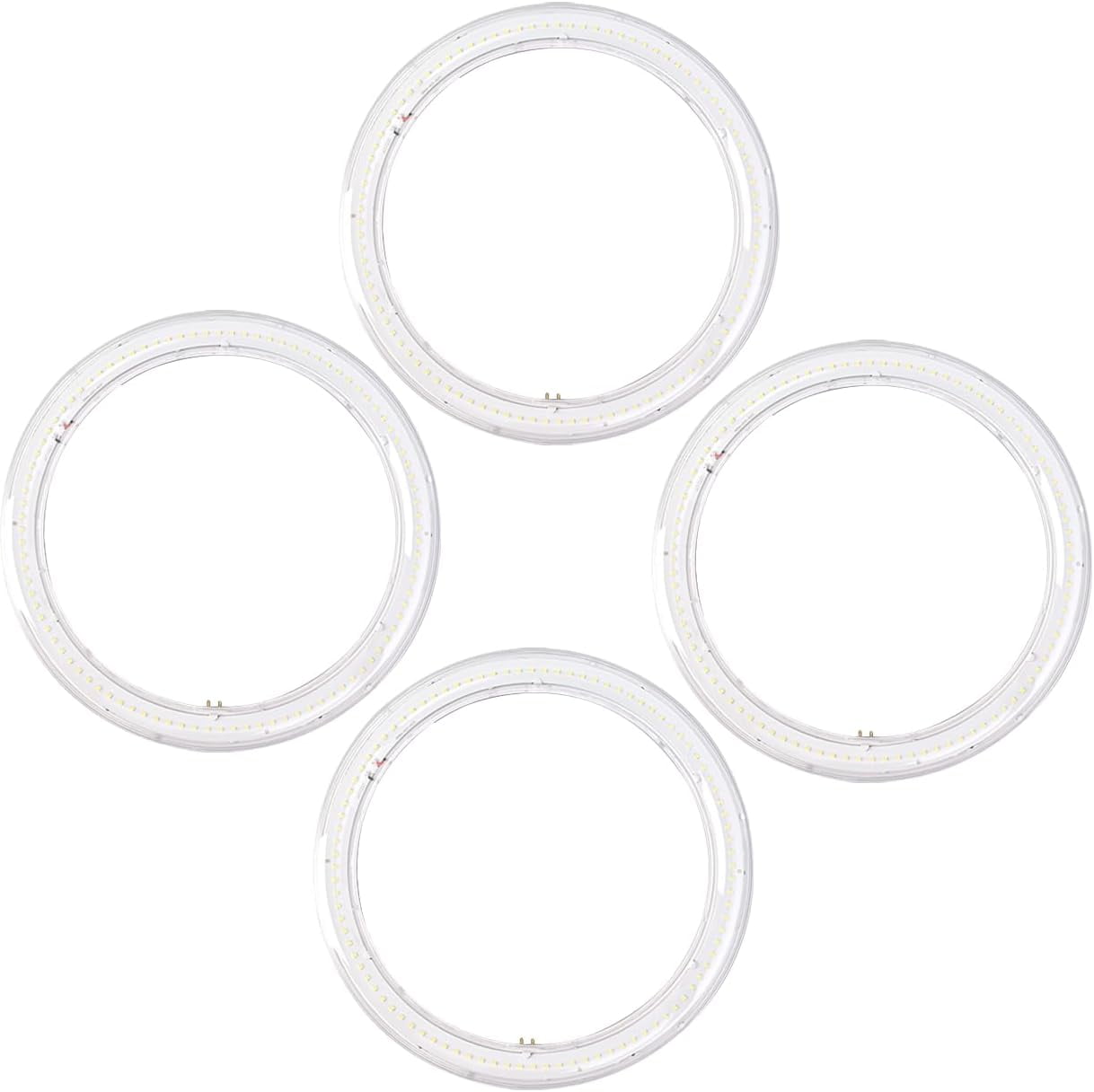 4 Pack 8-Inch T9 LED Round Circline Lamp, Circular Light Ceiling Light ...