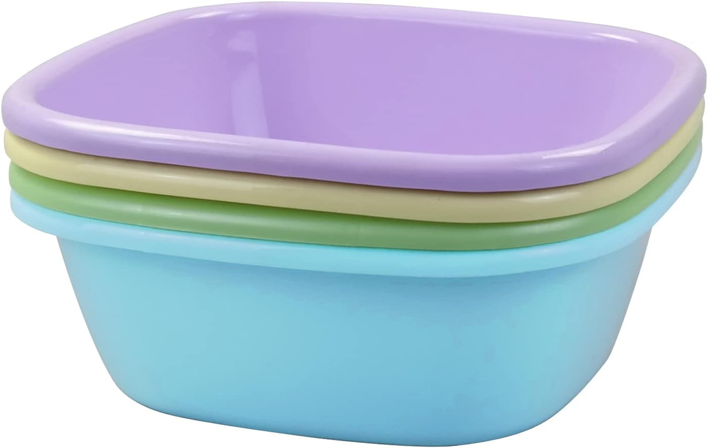 4-Pack 8 Quart Plastic Wash Basin, Small Basins for Children - Walmart.com