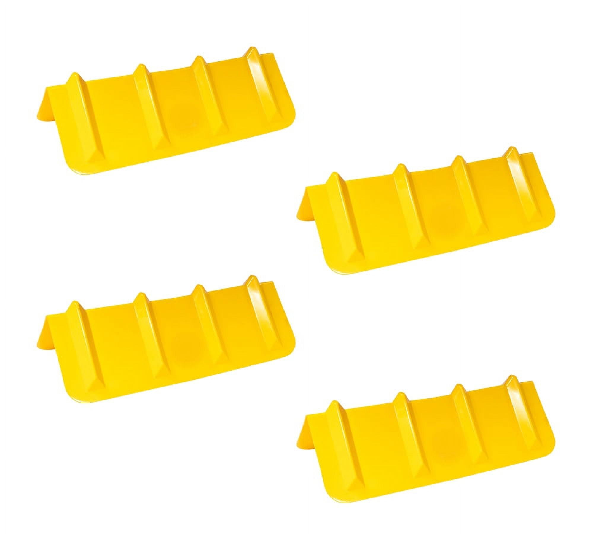 4 Pack 8"x8"x24" Yellow Flatbed Corner Protector - V Shaped Edge Guard ...