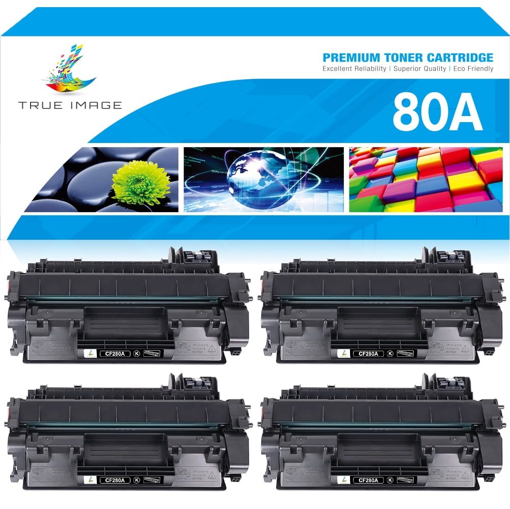 4-Pack 80A Toner Cartridge - CF280A | CF280AD1 Compatible for HP CF280A ...