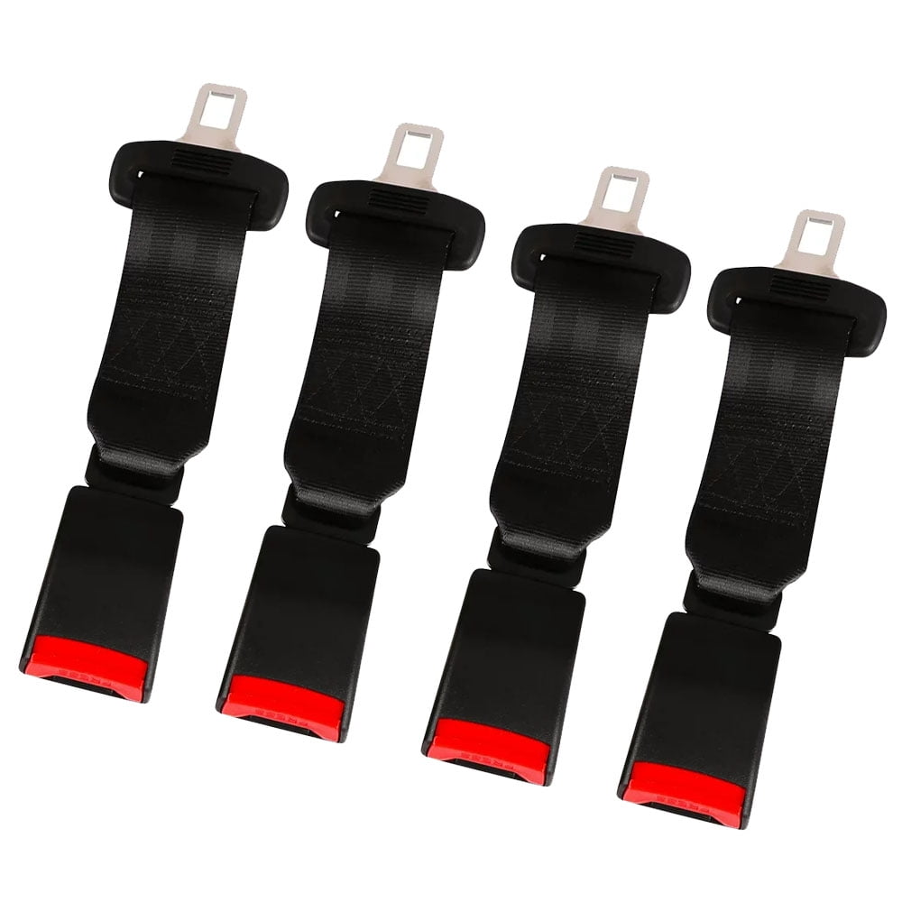 4 Pack 9-inch Polyester Seat Belt Extender for Cars Universal Seat Belt ...