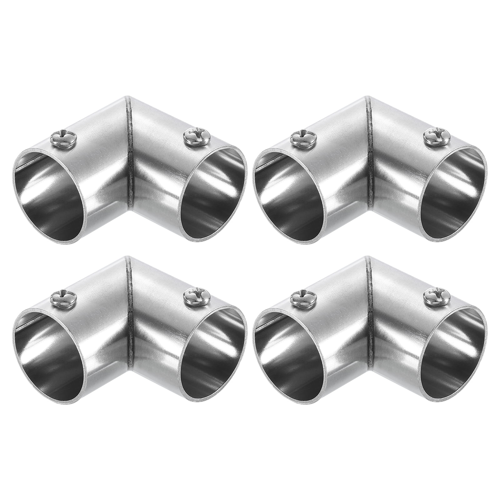 4 Pack 90 Degree 2-Way Elbow Pipe Fitting Connector Fit 1" OD Pipe ...