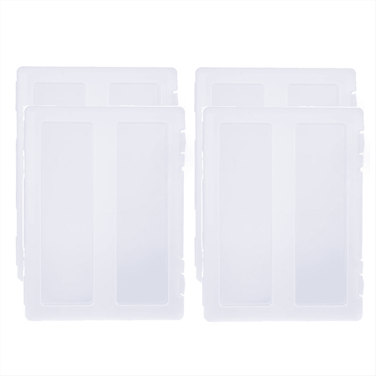 4 Pack A4 File Portable Project Case,Plastic Storage Box for 8.5x11In ...