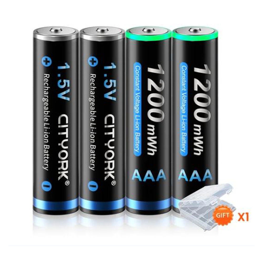 4 Pack AAA Batteries 1200mWh 1.5V Lithium High Capacity AAA ...