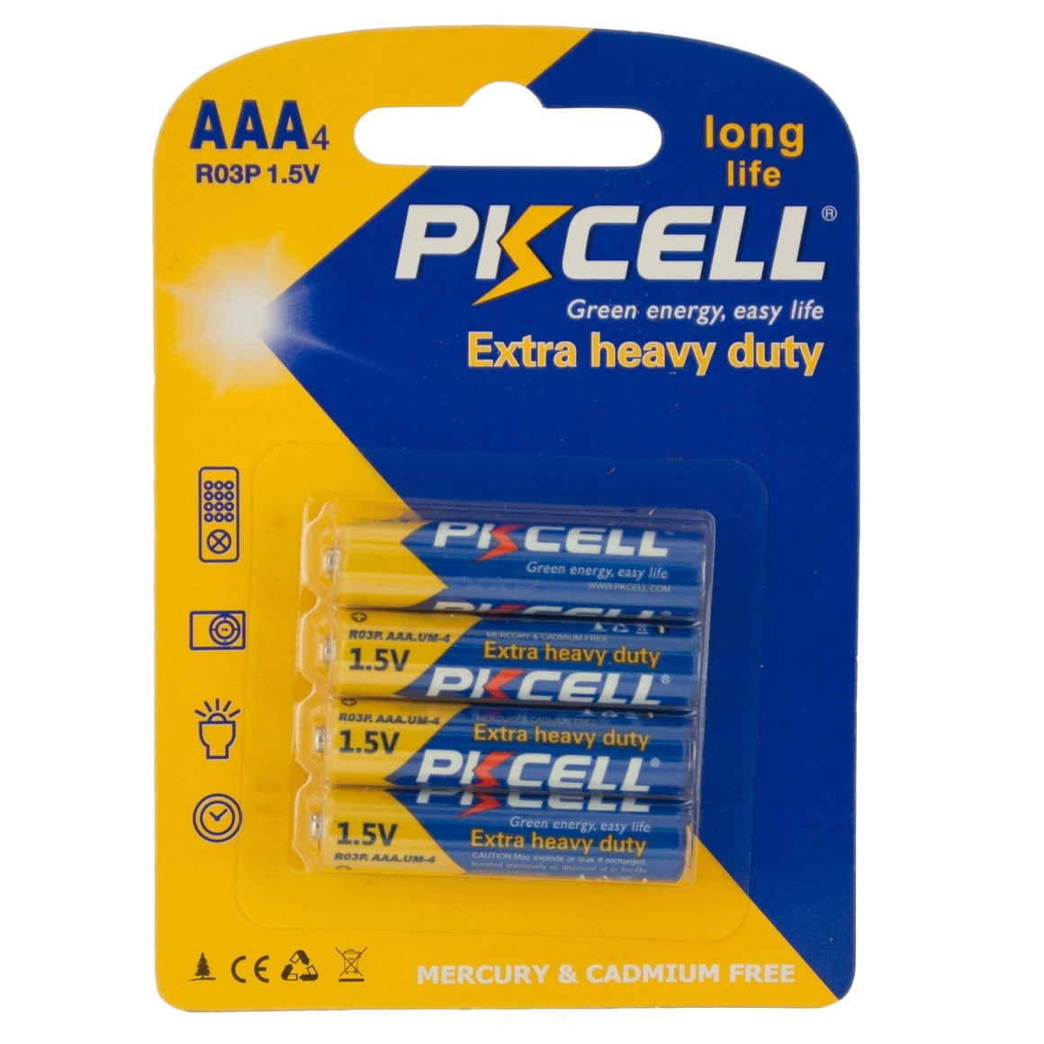 4 Pack AAA Battery Set, Perfect for Remote Controls, Cameras, Clocks ...