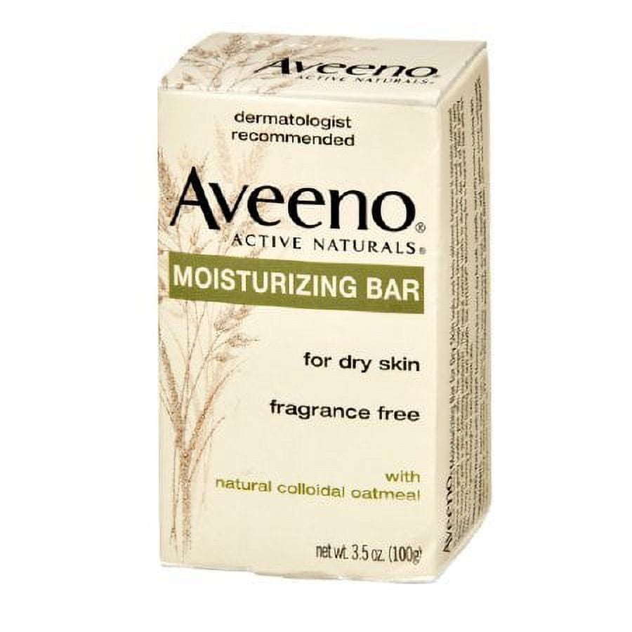4 Pack - AVEENO Naturals Moisturizing Bar for Dry Skin 3.50 oz ...