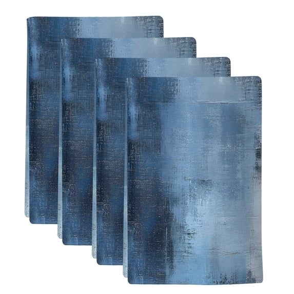 4 Pack Abstract Blue Art Kitchen Towels Retro Gradient Blue Watercolor ...