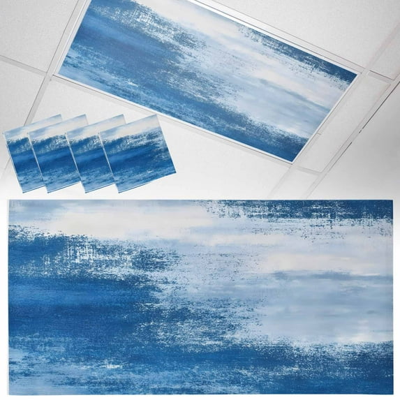 4 Pack Abstract Mottled Texture Fluorescent Light Covers for Ceiling ...