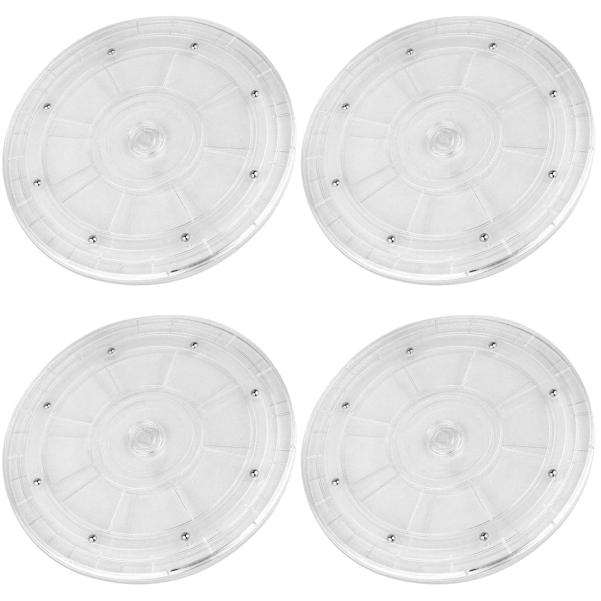 4 Pack Acrylic Turntable Spices Turntable Spice Tray Table Tray ...