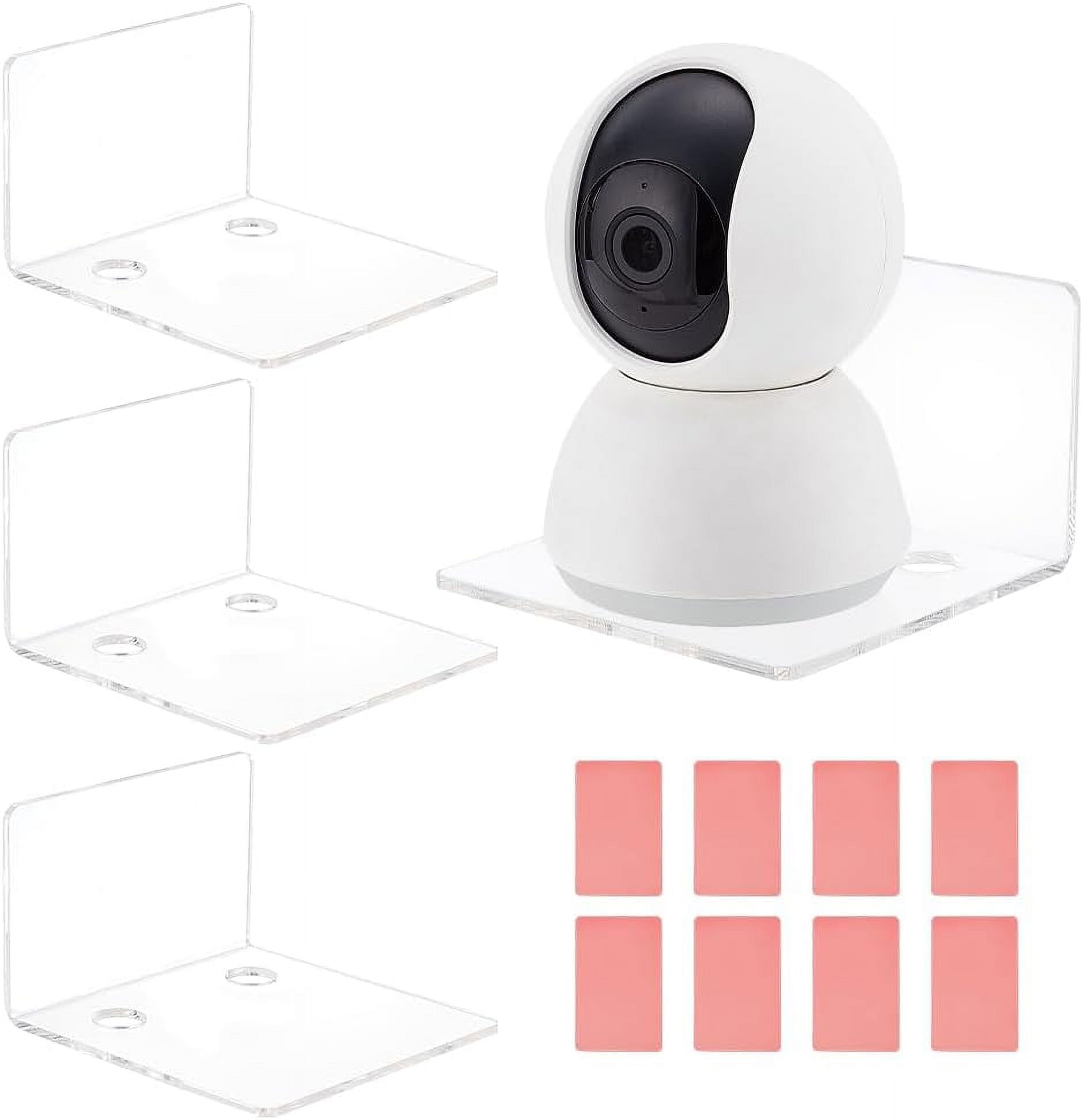 4 Pack Acrylic Wall Shelves 10cm Mini Clear Floating Shelves Adhesive ...