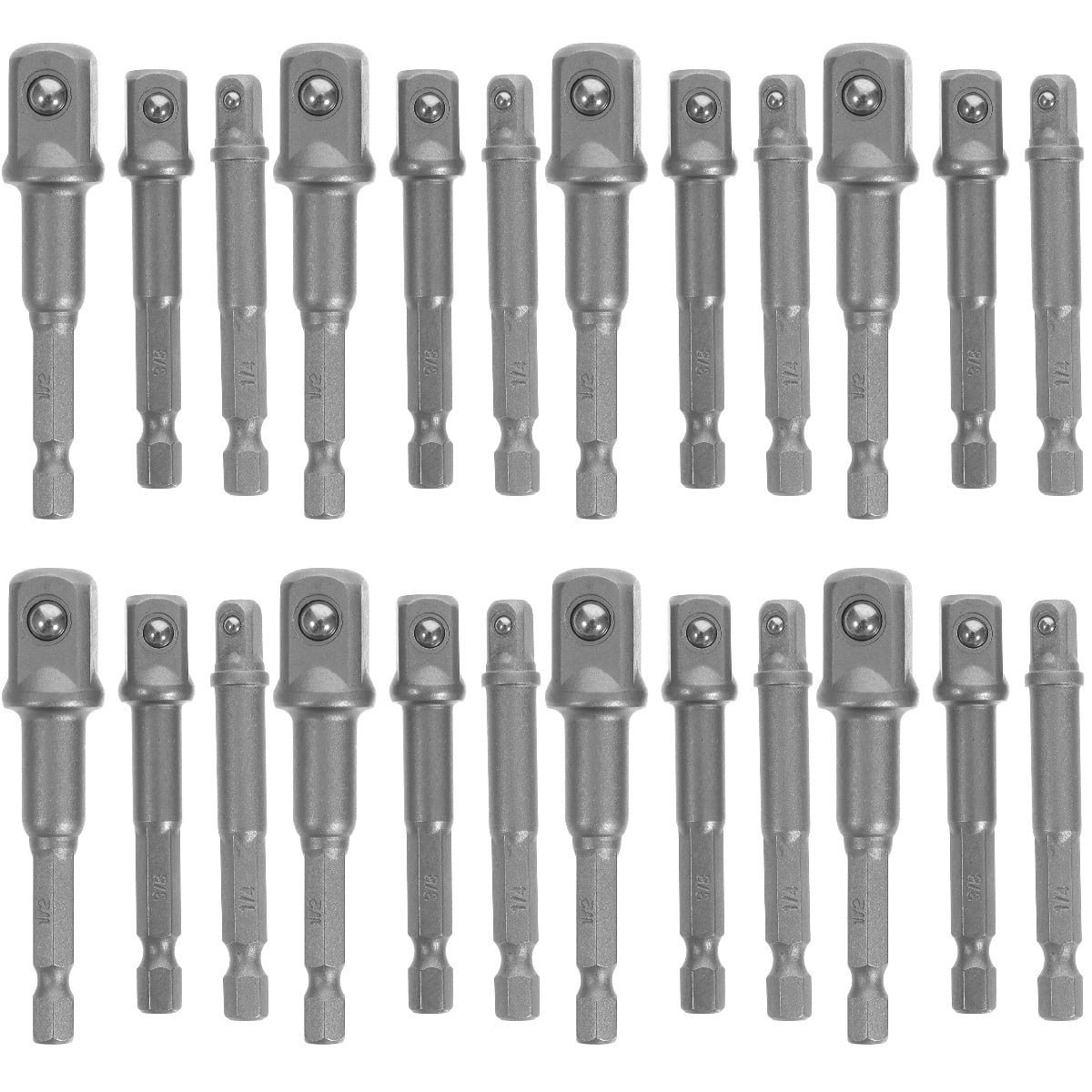 4 Pack Adapter Hex Impact Bit Socket Sturdy Convenient - Walmart.com