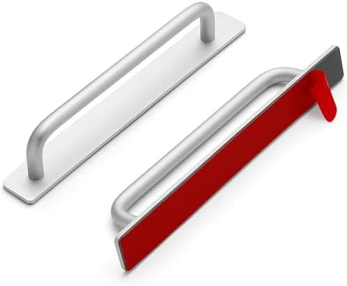 4 Pack Adhesive Handles Self Stick Instant Cabinet Handles 8.35" Stick ...