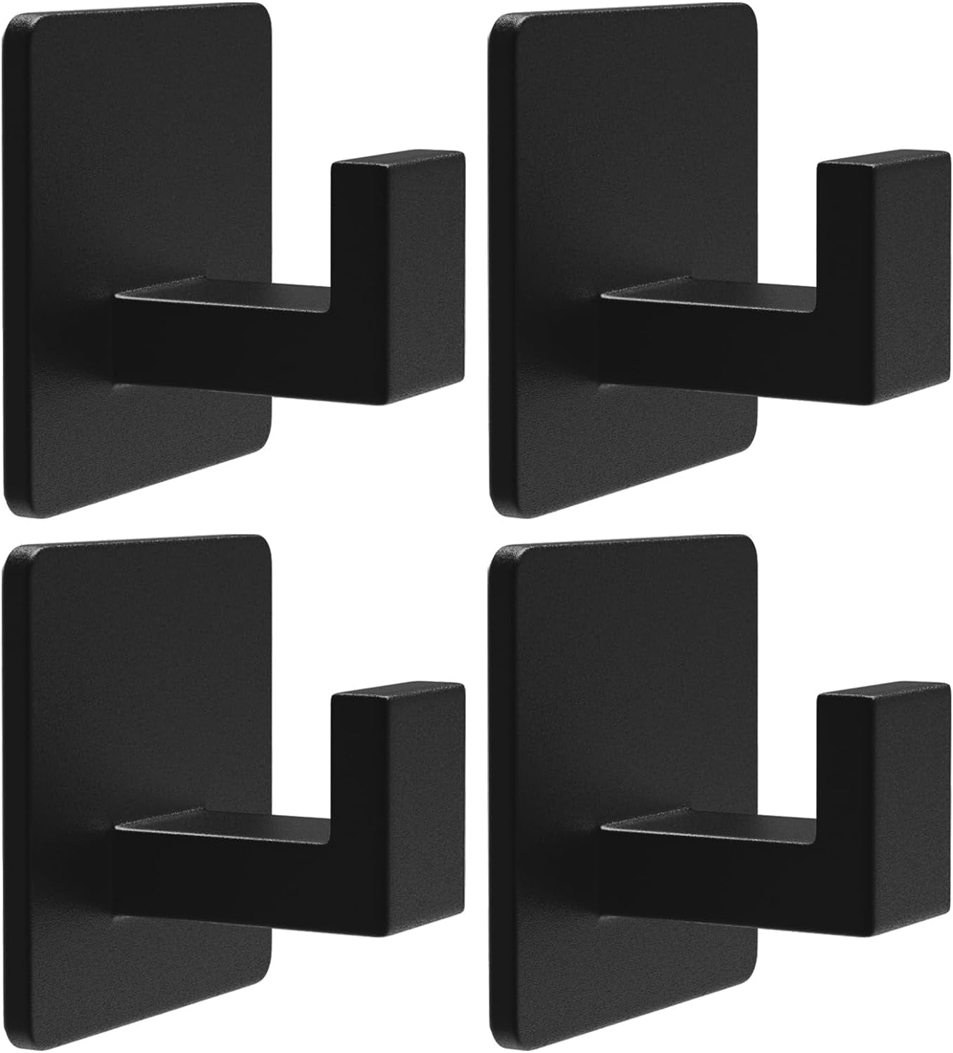 4 Pack Adhesive Towel Hooks, Heavy Duty Wall Hooks Aluminum Hooks Stick ...
