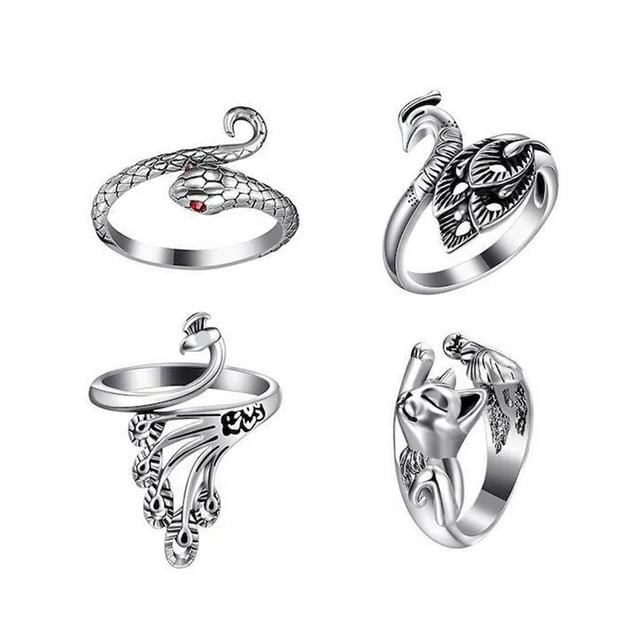 4 Pack Adjustable Crochet Yarn Tension Ring, Comfortable Crocheting ...