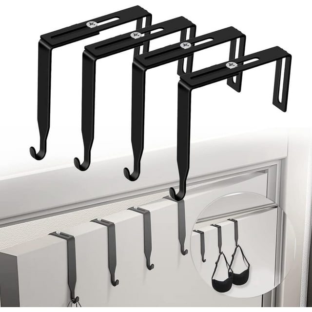 4 Pack Adjustable Cubicle Universal Partition Hanger Set Metal Black ...