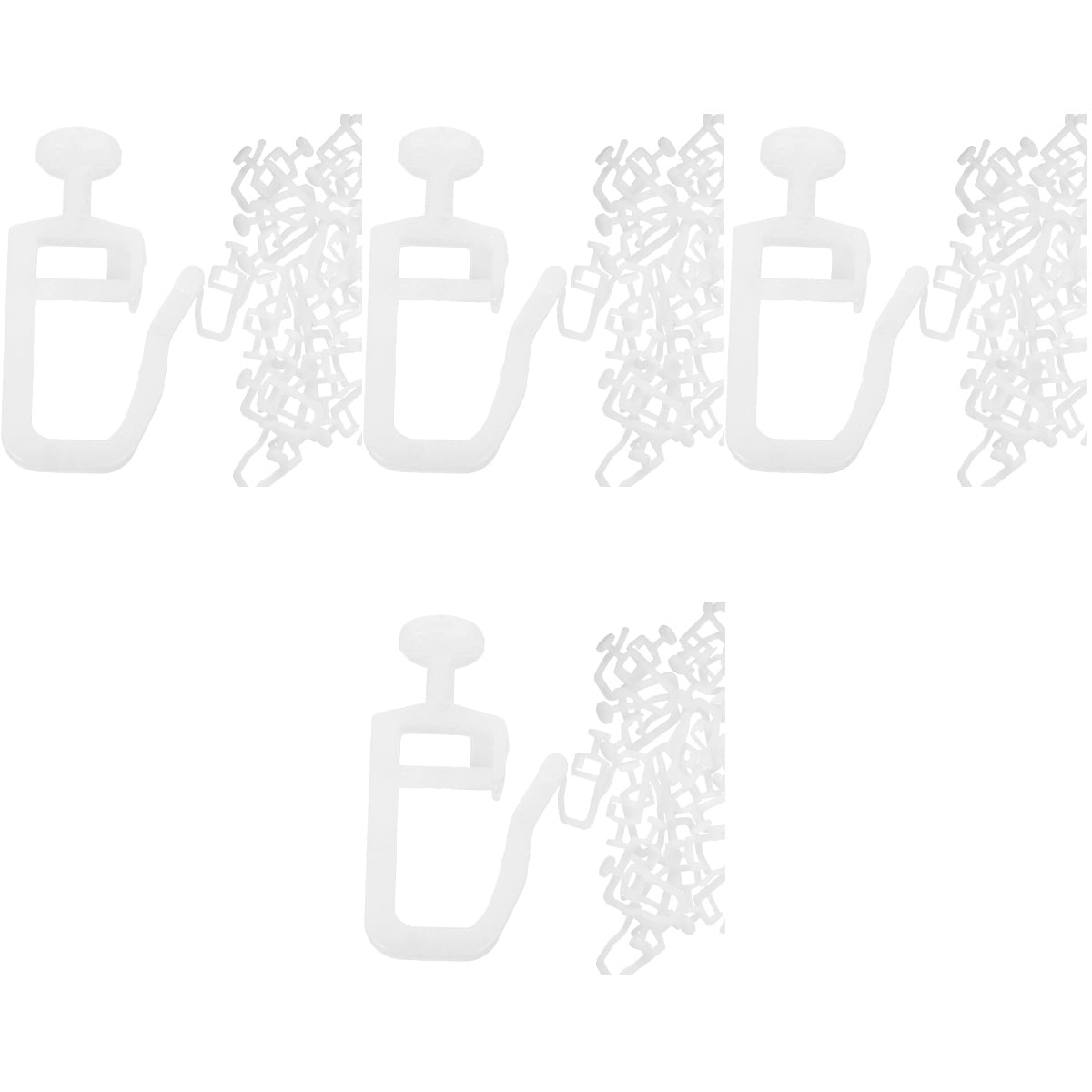 4 Pack Adjustable Curtain Track Pulley Reusable Pulleys - Walmart.com