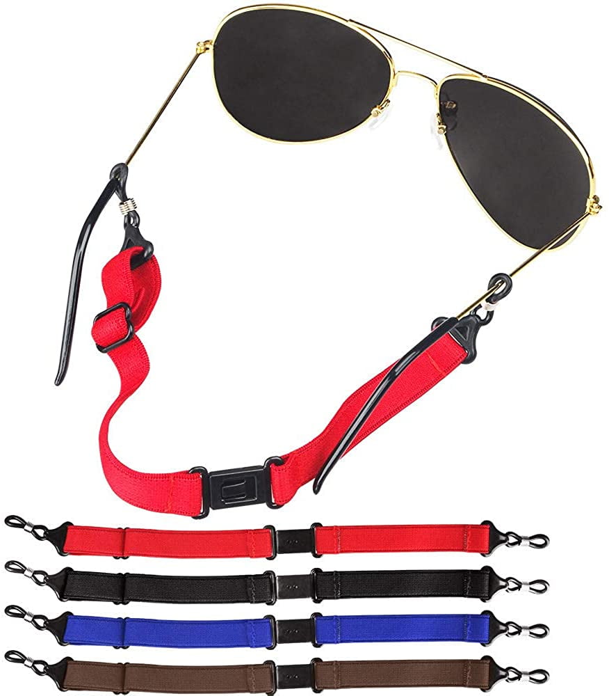 [4 Pack] Adjustable Eyeglasses and Sunglasses Holder Strap Cord for ...