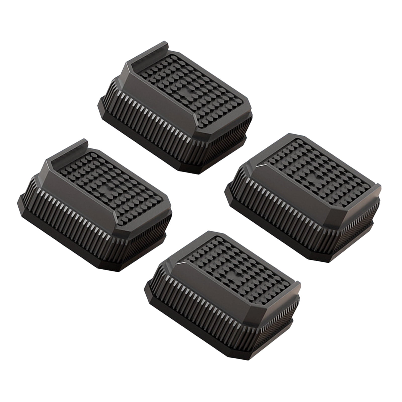 4 Pack Adjustable Furniture Risers Pads for Bed Sofa Legs, Height ...