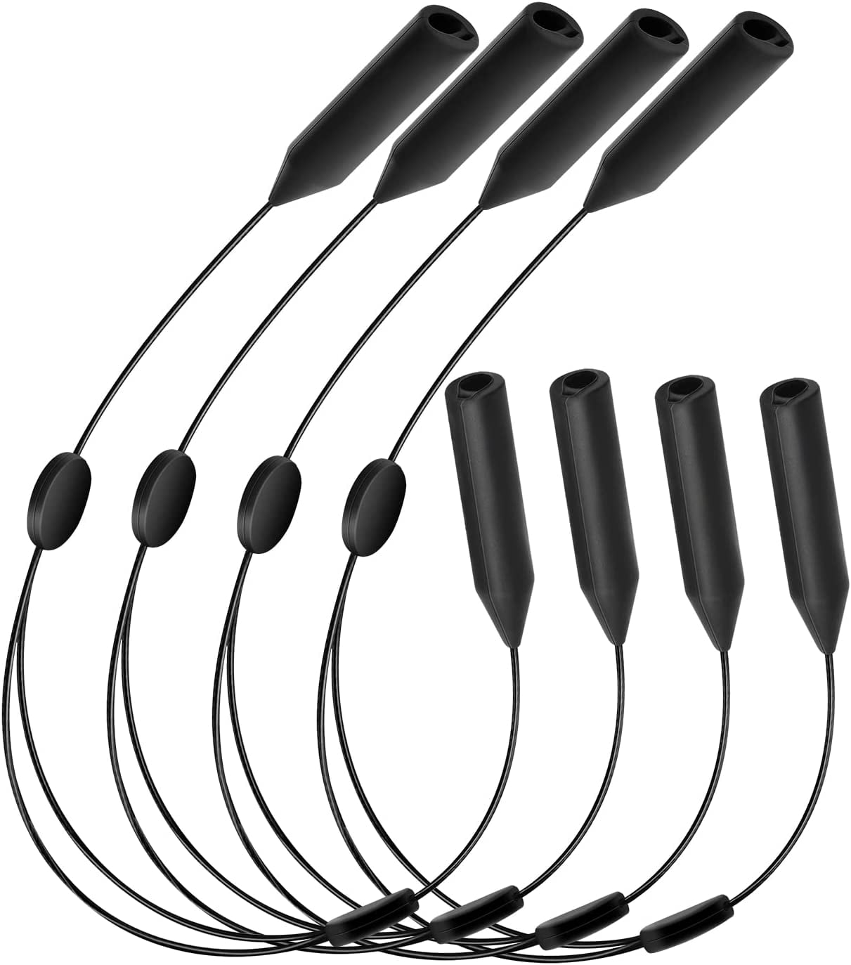 [4 Pack] Adjustable Glasses Strap with 2 Holes , Universal Fit Sports ...