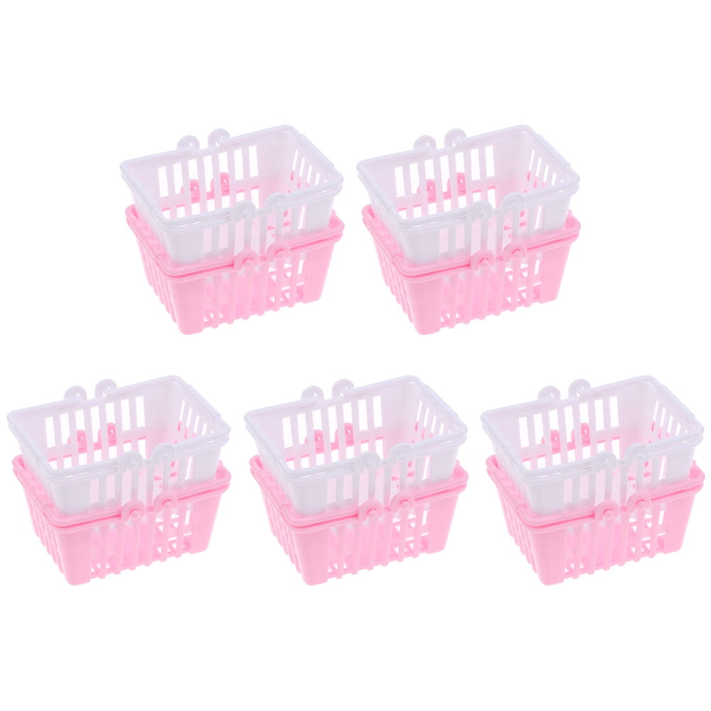 4 Pack Adorable Fake Shopping Basket Children Toy Kids Miniature ...