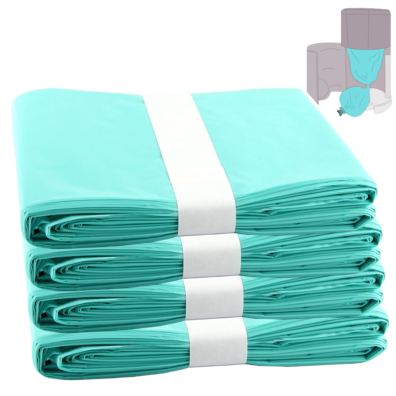 4 Pack Adult Diaper Liner Refills Compatible with Janibell Akord 16L ...