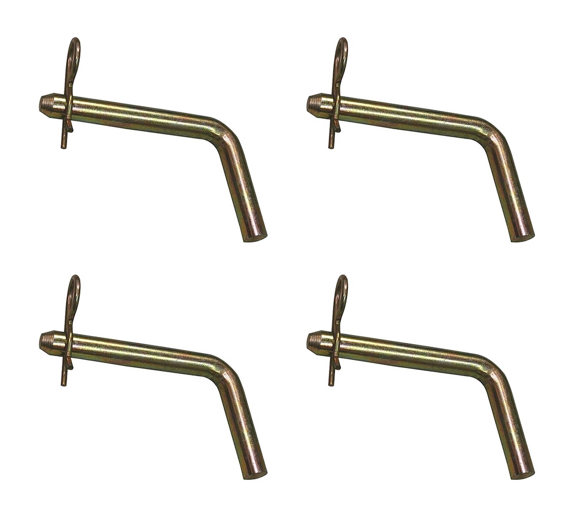 4 Pack AgraLink Bent Trailer Hitch Pins and Clip with Grooved Head, 1/2 ...