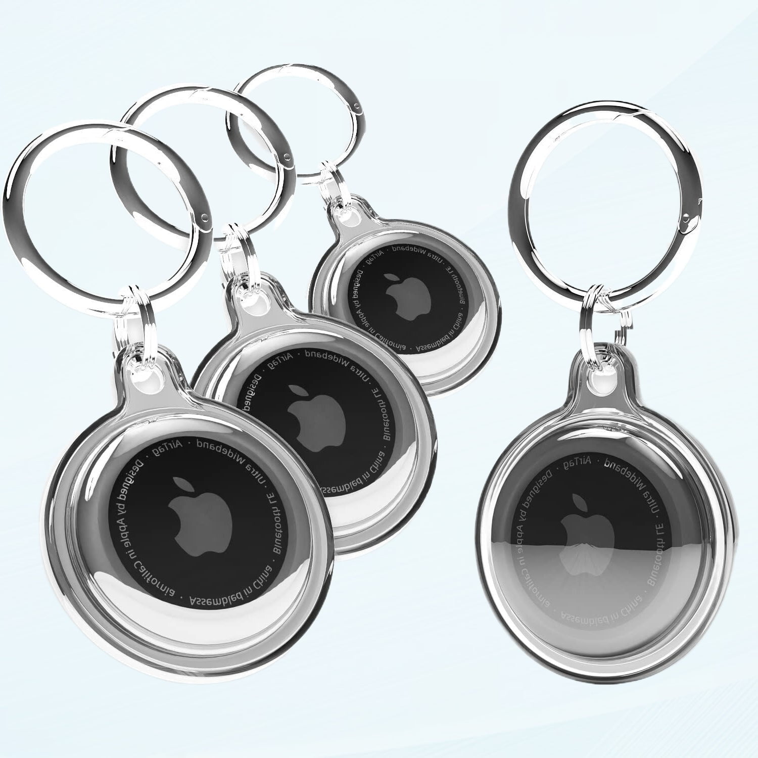 4 Pack Air Tag Holder Keychain Waterproof Air Tag Holder Apple Airtag ...