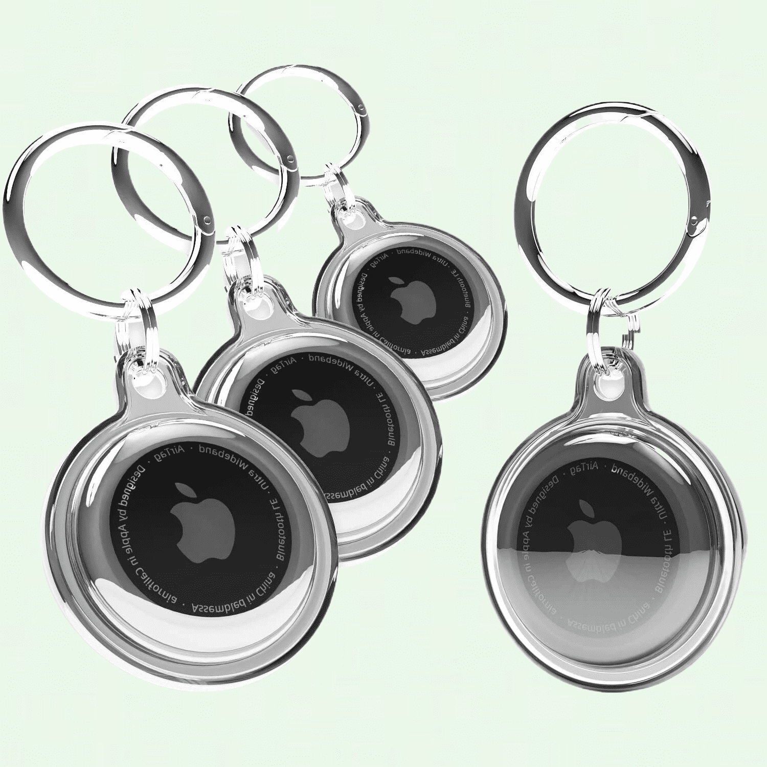 4 Pack Air Tag Holder Keychain for Apple AirTag - Waterproof Case for ...