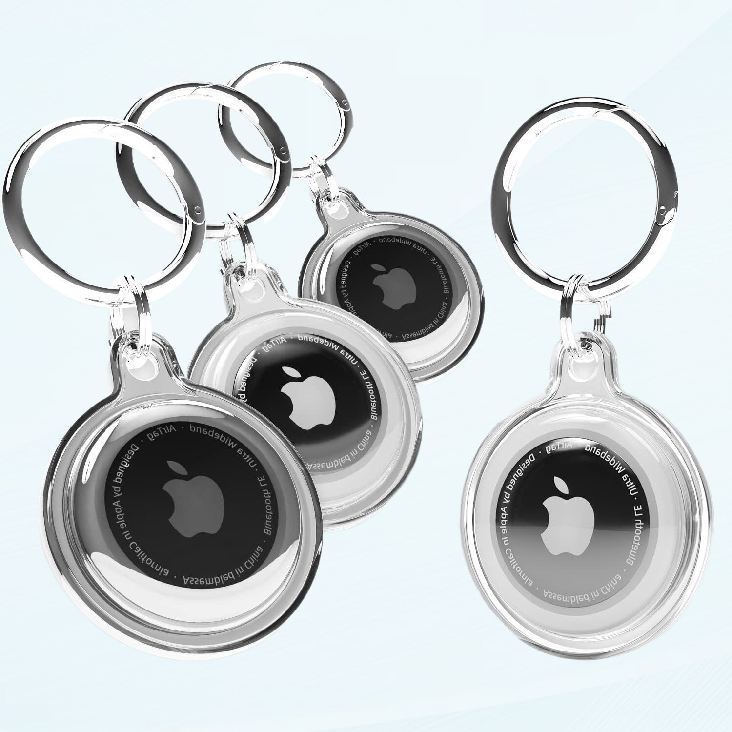 4 Pack Air Tag Keychain Waterproof, Air Tag Holder for Apple Air Tag ...