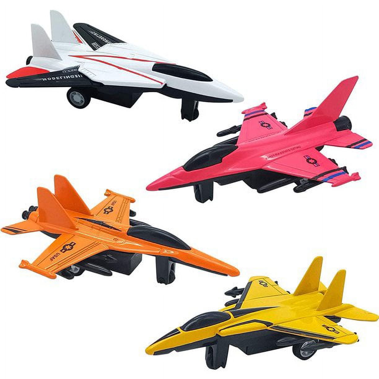 4 Pack Airplane Toys for 3 4 5 6 Year Old Boys ,Pull Back Plane Toys ...