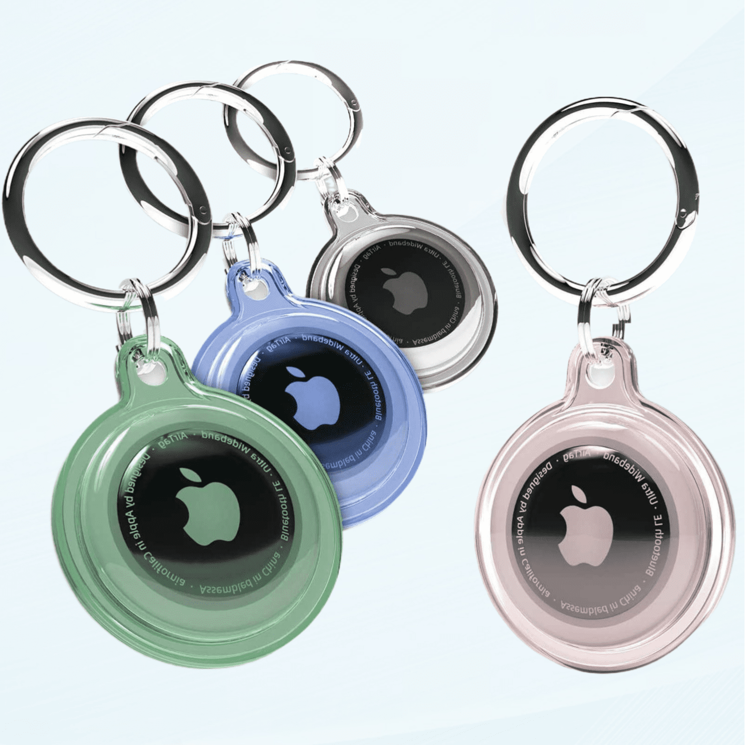 4 Pack Airtag Keychain Waterproof, Air Tag Holder for Apple Airtag GPS ...