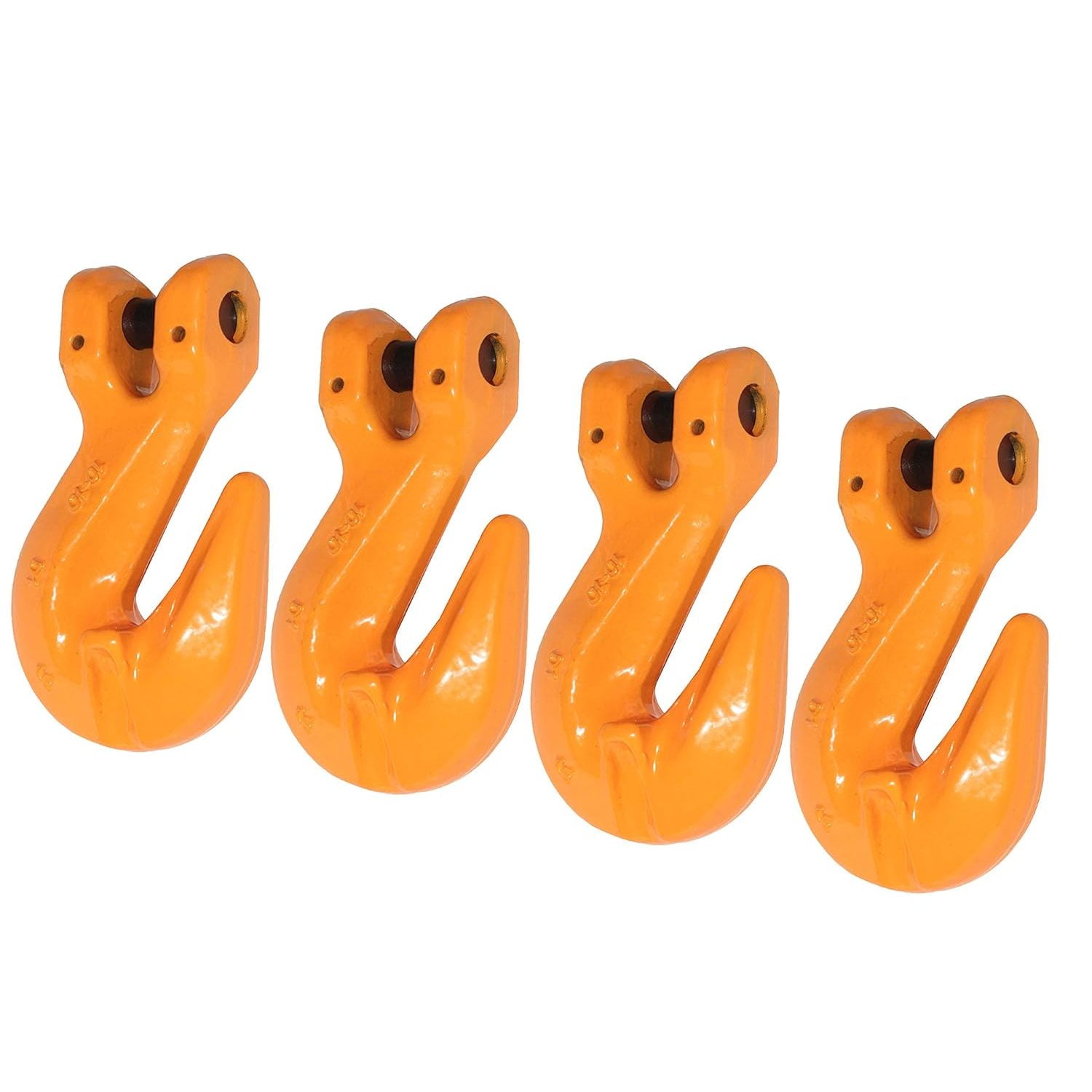 4 Pack Alloy Lifting Hook for Chain - 3/8" Clevis Grab Grade 100 Cradle ...