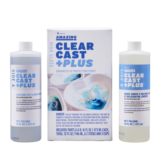 Alumilite 32oz. High Gloss Amazing Clear Cast +Plus, 4 Pack - Walmart.com