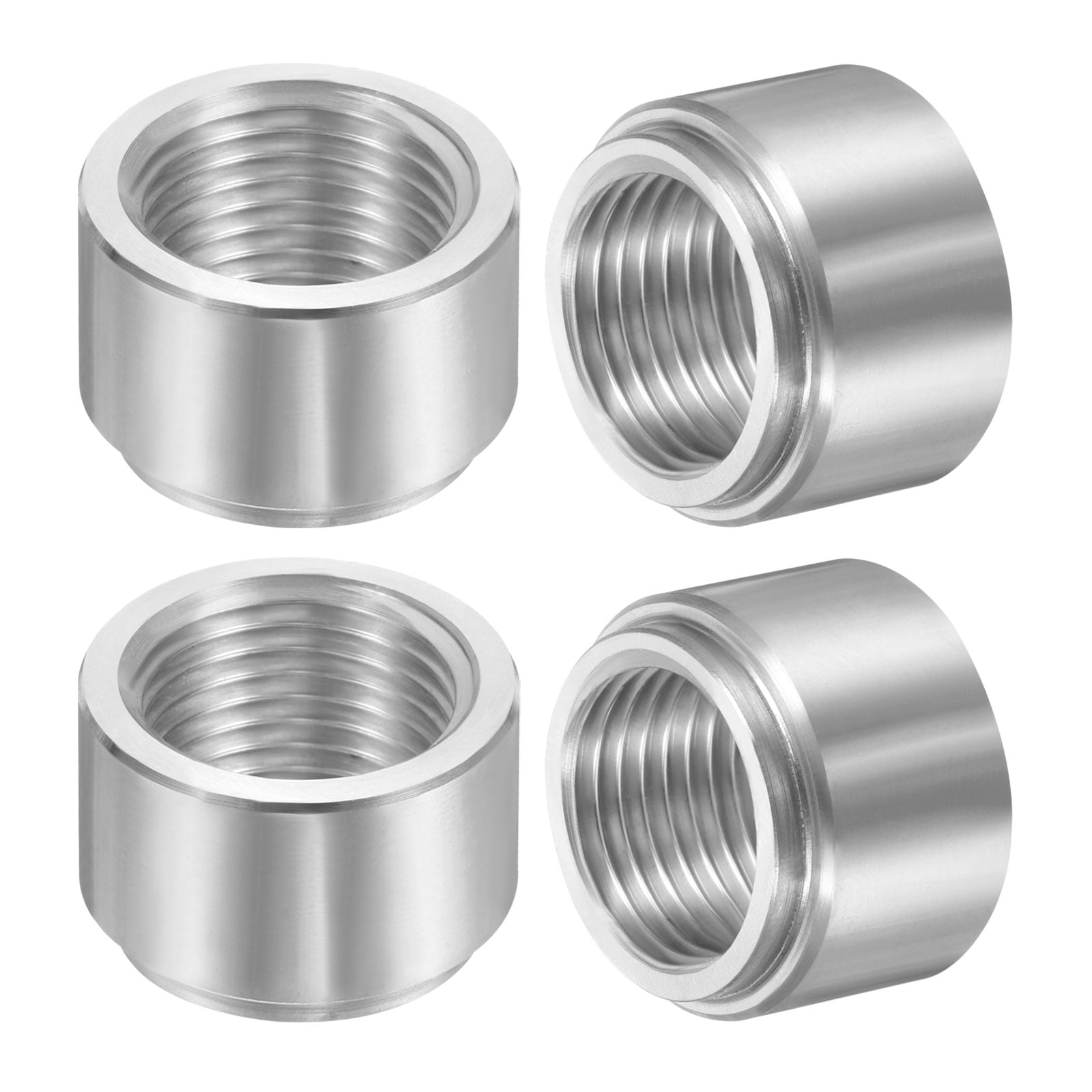 4 Pack Aluminum 1/2" NPT Female Weld on Bung Fitting, 1.04" OD. x 0.69 ...