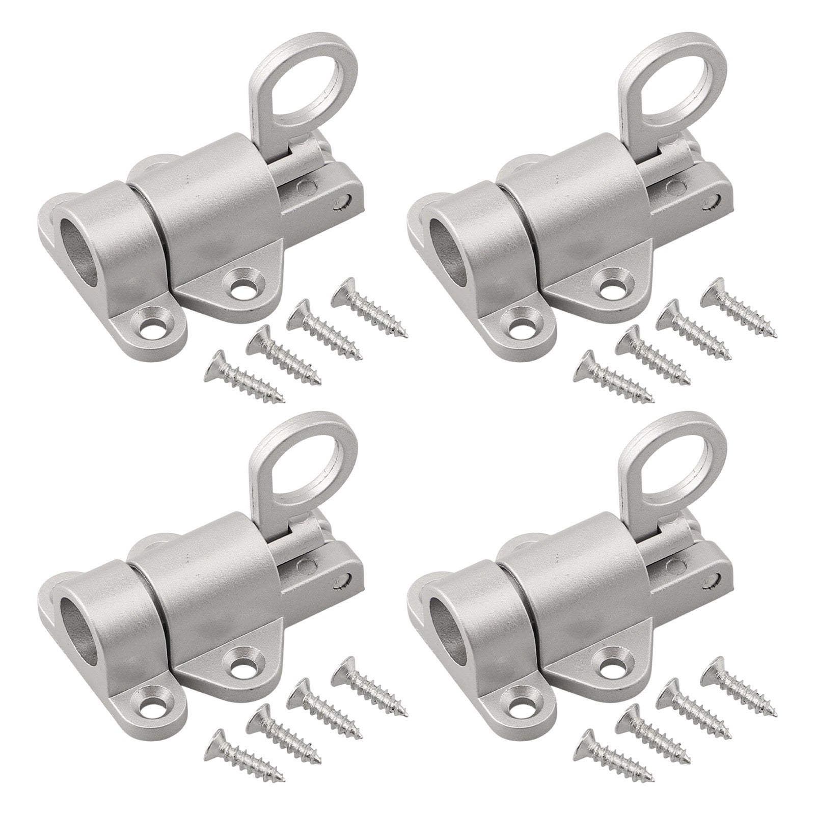 4 Pack Aluminum Alloy Door Latch Spring Bolt Automatic Bounce Lock For ...