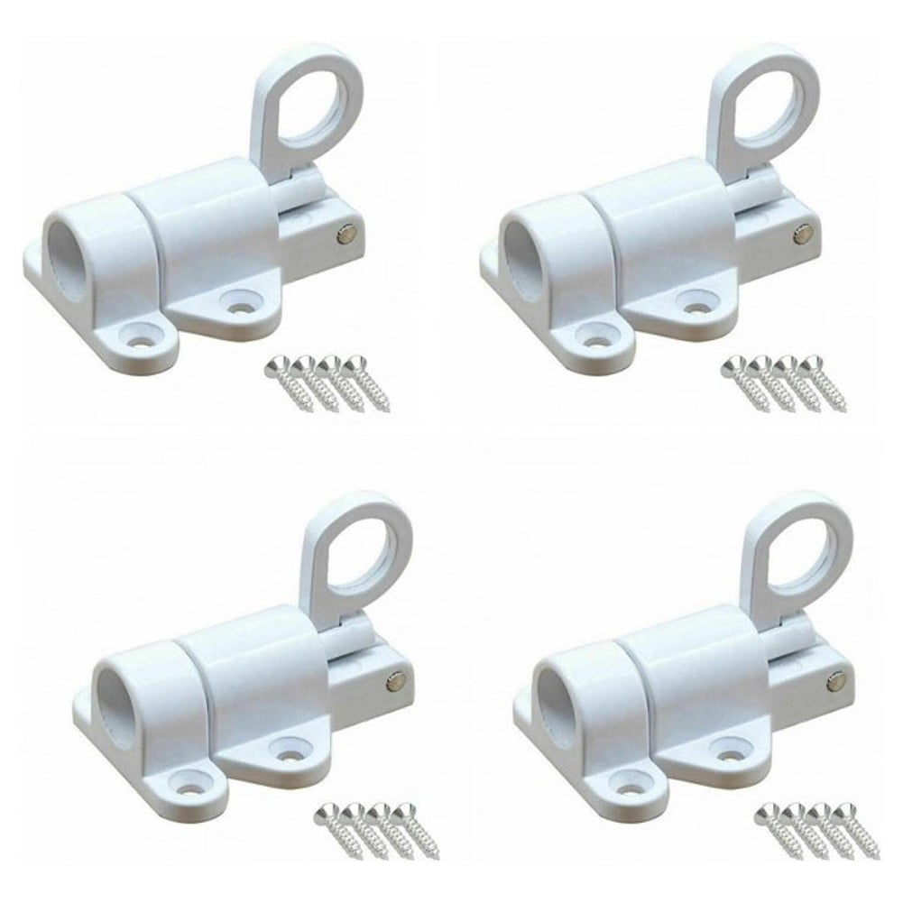 4 Pack Aluminum Alloy Door Latch Spring Bolt Automatic Bounce Lock for ...